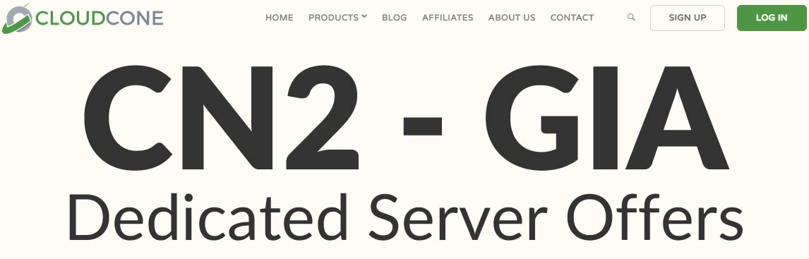 CloudCone CN2-GIA Dedicated Server Offers - Waikey-Waikey